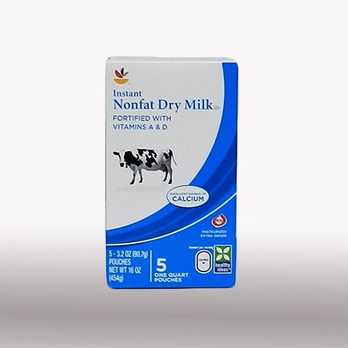 Instant Nonfat Dry Milk 16oz, (5 X 1QT Pouches) – LabCloud Plus+
